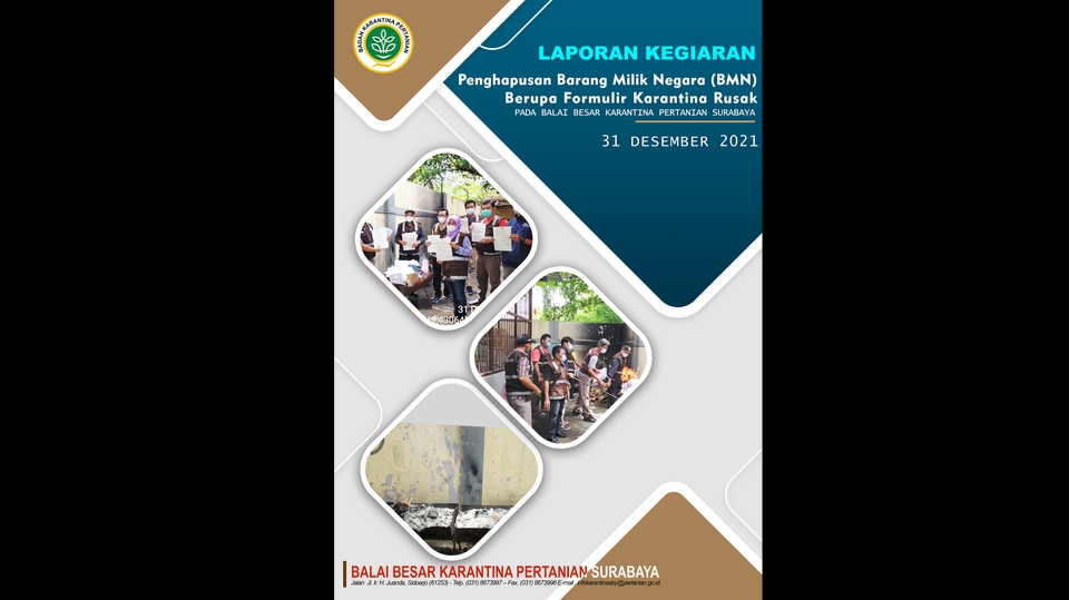 Desain Cover / Sampul Laporan