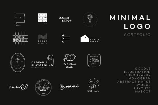 Minimal Logo Design + MINI Brand Guide & Social Media Artwork สไตล์ ...