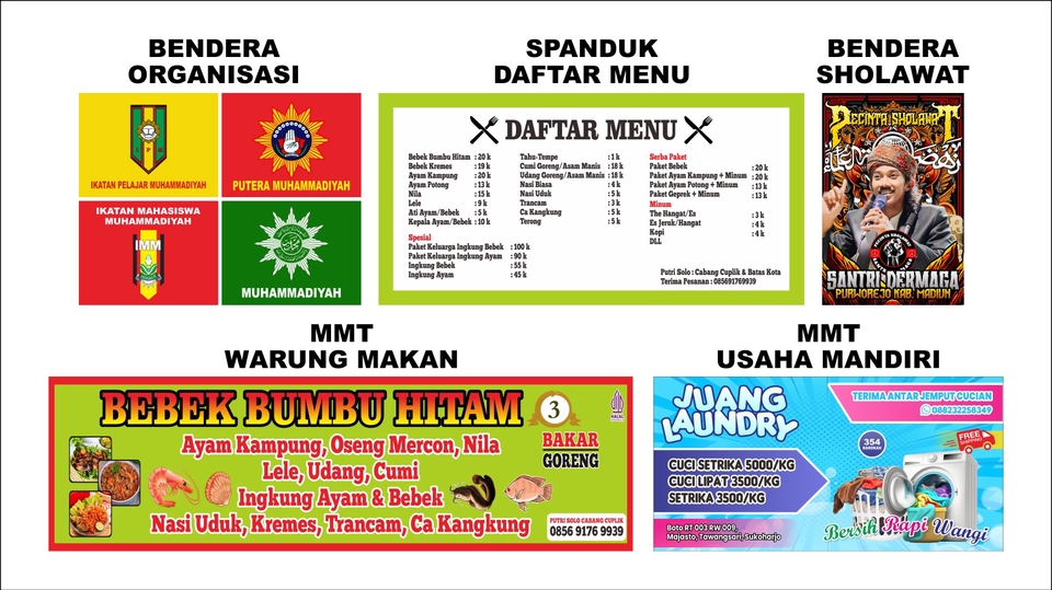 Desain Bendera/Spanduk/MMT