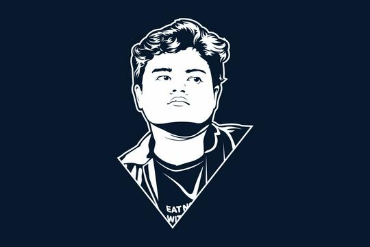 Desain Vector Line Art Flat Style Minimalis