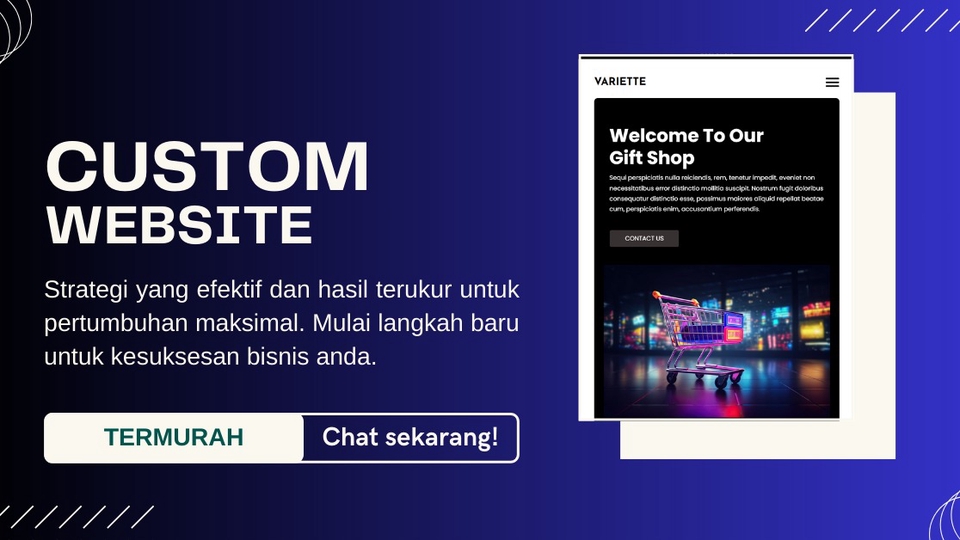 Jasa Custom Website E-Commerce, LMS, Katalog Produk dan lain lain