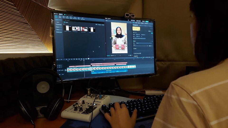 Clip Vlog Reels TikTok Editing Cepat Gratis Audio Copyright Checking