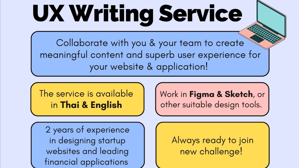 UX Writing for Website / Application