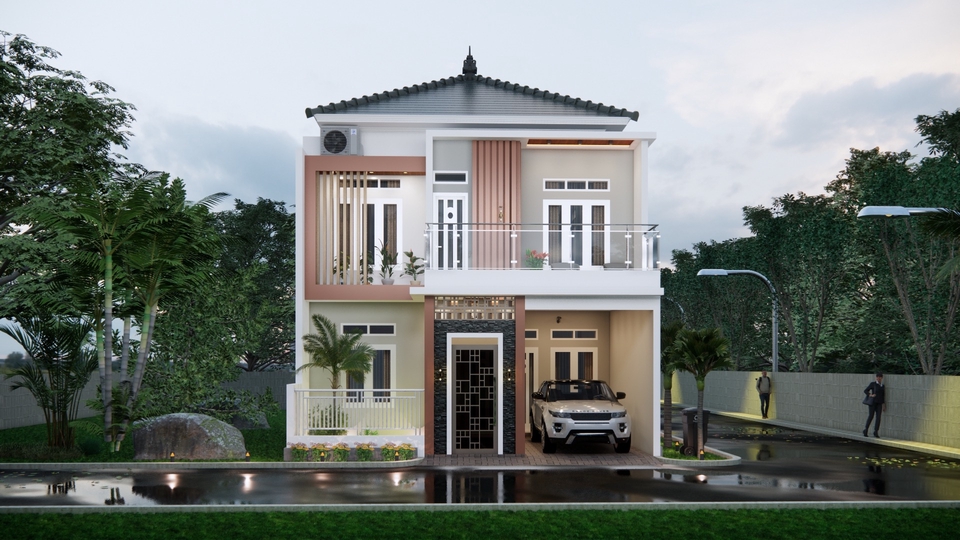 Jasa Desain 2D/3D Rumah Tinggal, Kontrakan, Ruko, kafe, kantor, Masjid dll