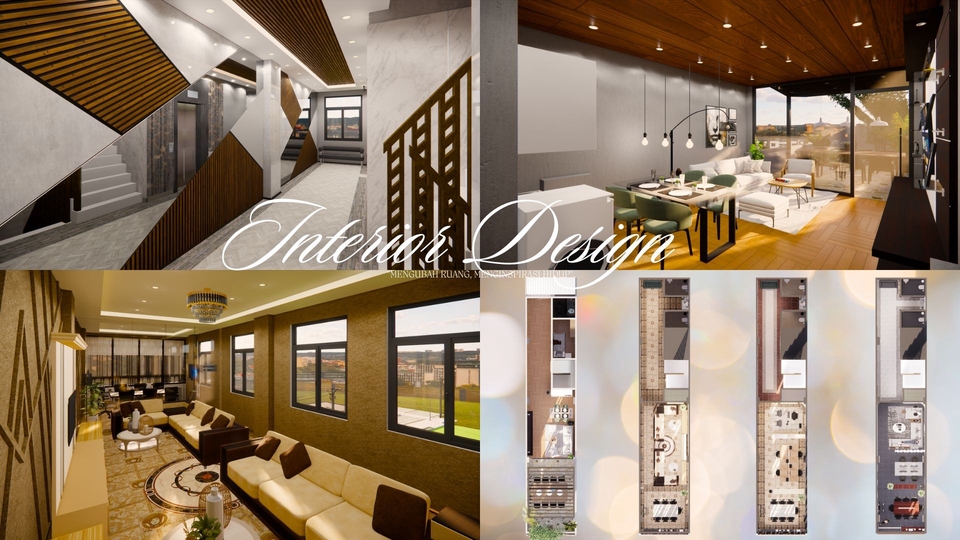 Interior/Exterior Design (3D Render+RAB+Gambar Kerja)