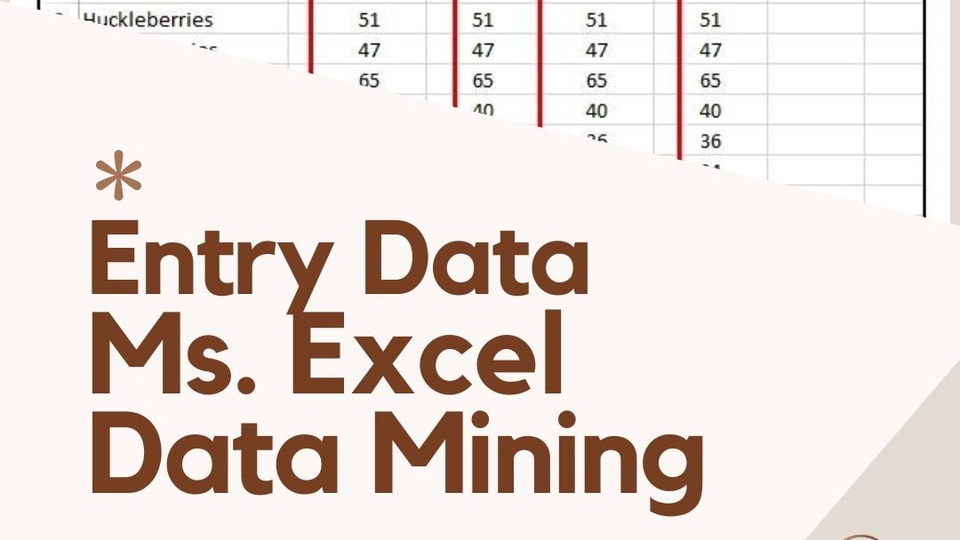 Jasa Entri Data, Pengolahan data Excel, Data Mining