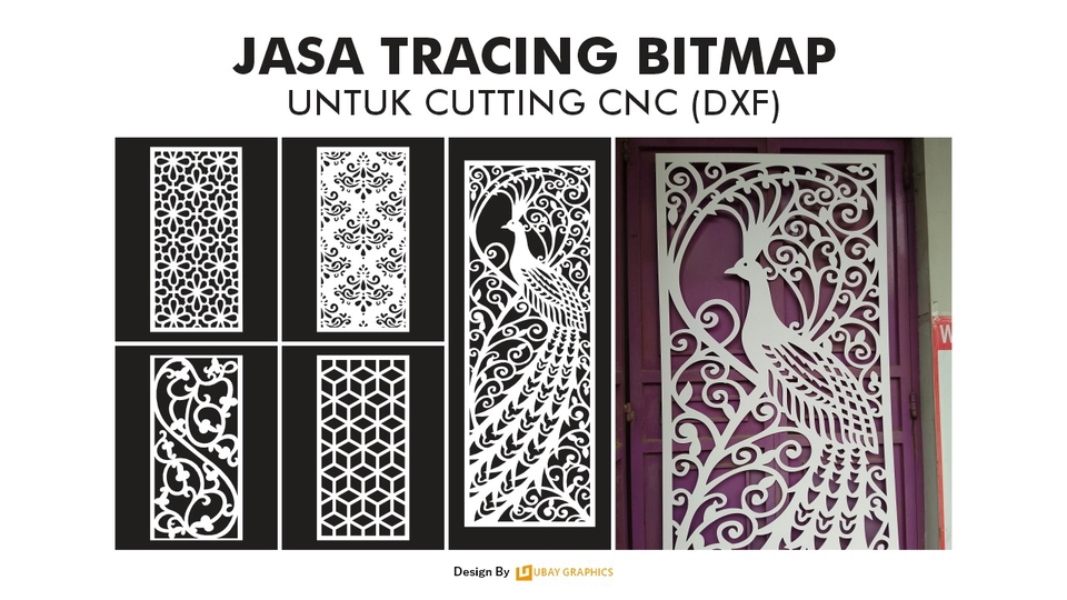 Jasa Tracing Bitmap ke DXF untuk Cutting CNC