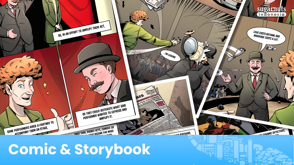 Gambar dan ilustrasi (Komik dan Cover Komik/Storybook/Novel) - Profesional