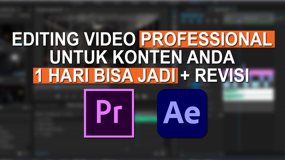 1 Hari Bisa Jadi | Editing Video untuk Konten Anda!! + Bisa Revisi 1 Kali!!