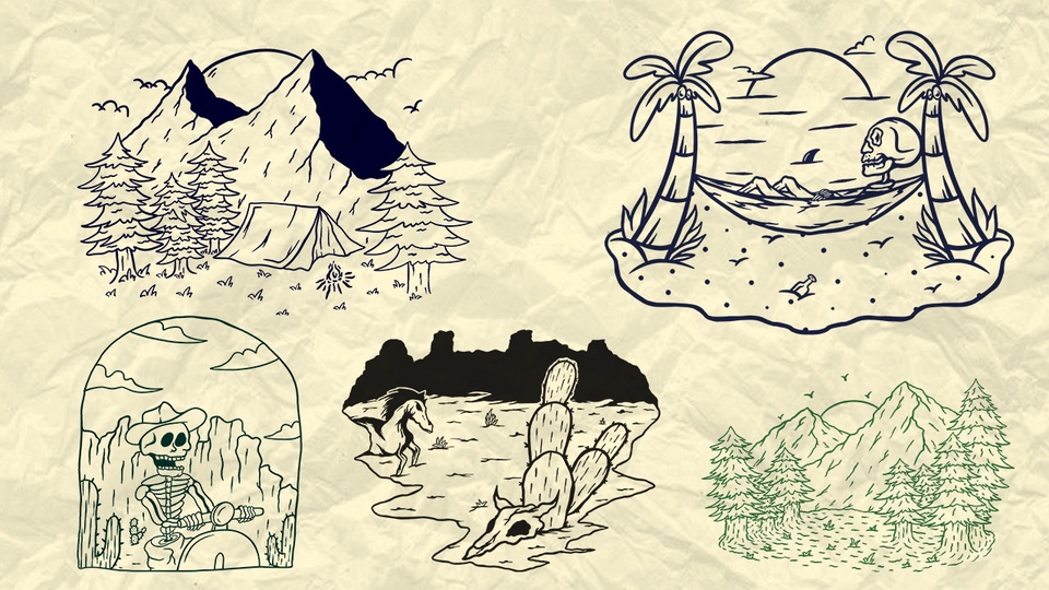 LINE ART MONOLINE DESAIN KAOS LOGO STIKER BRAND CLOTHING STREETWEAR MURAH