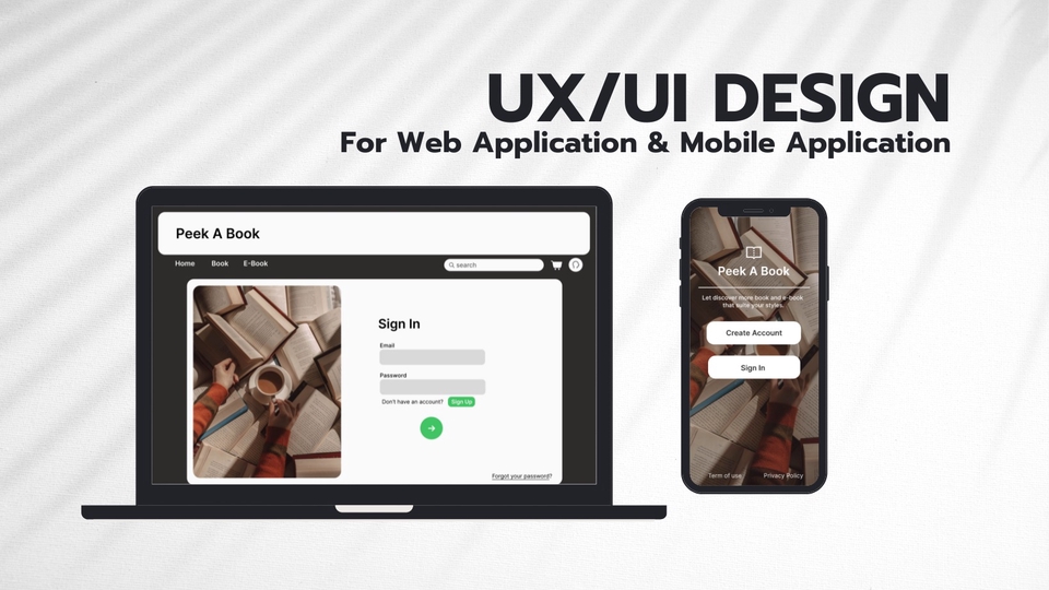 รับออกแบบ UX/UI สำหรับ Web Application และ Mobile Application