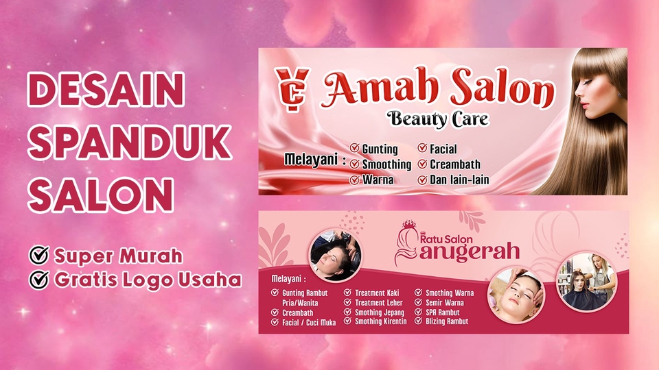 Jasa Desain Spanduk Salon