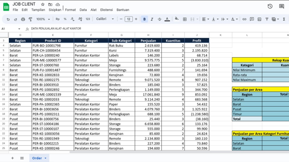 Data Entri,Pengerjaan Ms Excel dan Google Spreadsheet