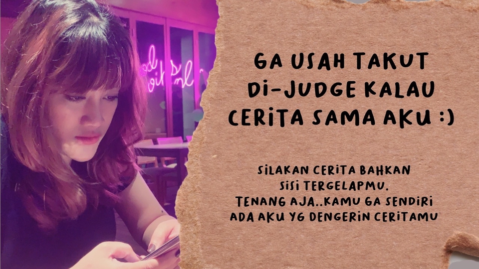 Jasa curhat masalah, beban hidup, atau hanya sekedar butuh teman