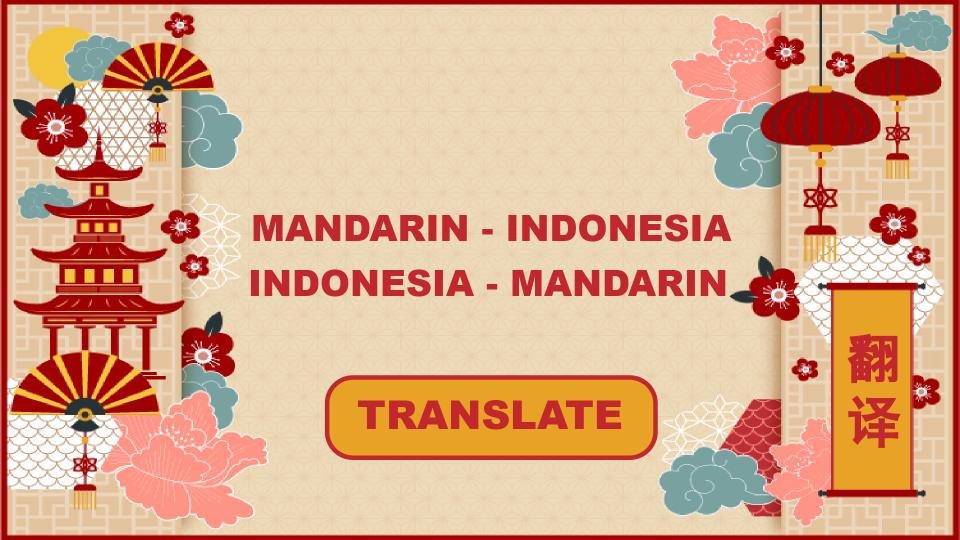 Mandarin Indonesia Translate