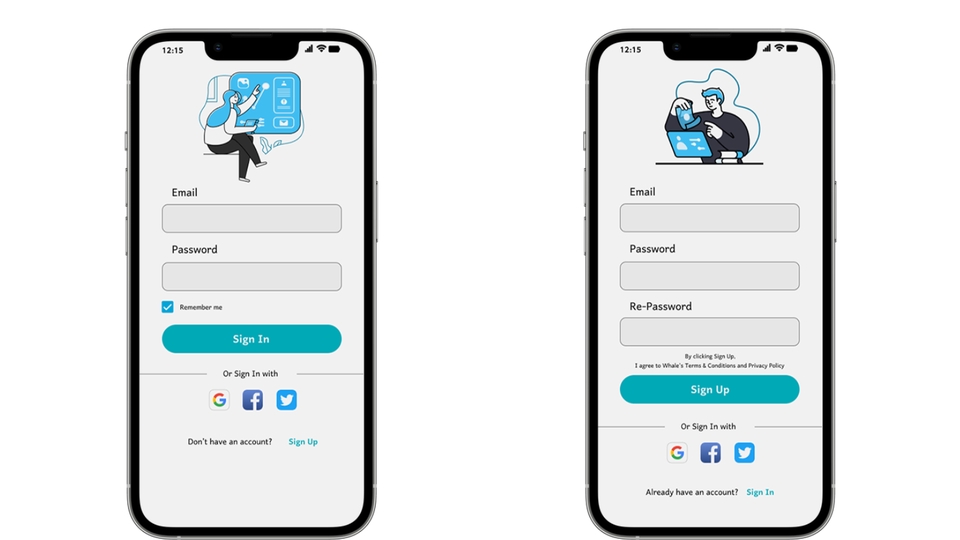 Desain UI and UX platform digital