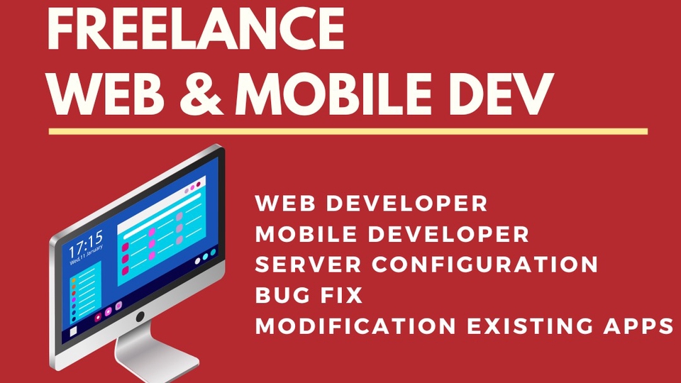 Jasa Pembuatan, Modifikasi Dan Bug Fix Web dan Mobile Apps