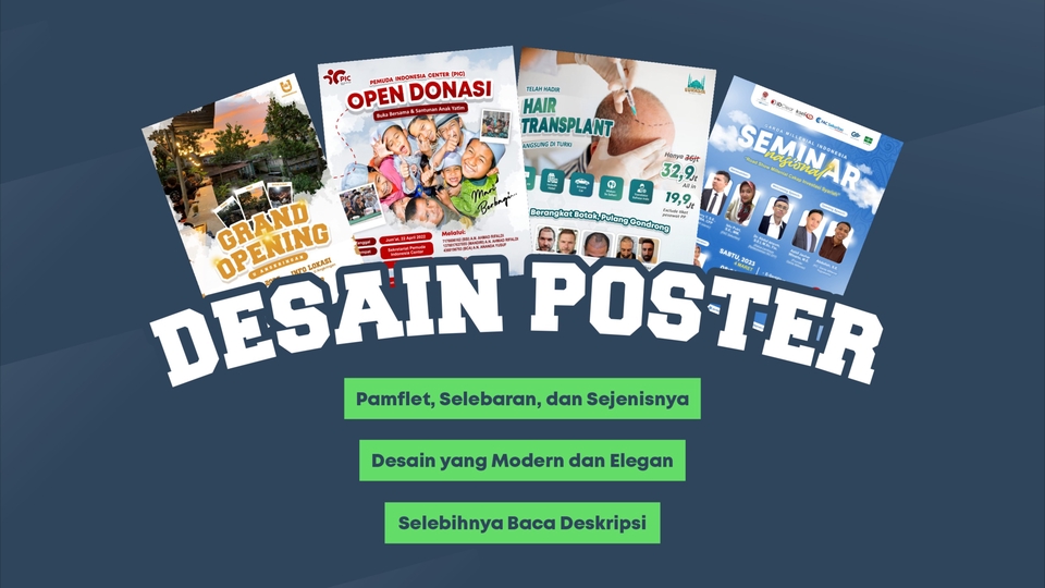 JASA DESAIN POSTER, BROSUR, PAMFLET, COVER