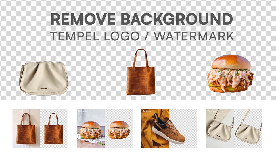 EDIT FOTO PRODUK | REMOVE BACKGROUND DAN TEMPEL LOGO WATERMARK