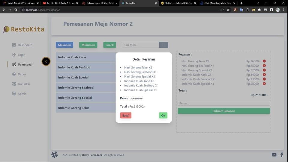 Jasa Pembuatan/perbaikan sistem aplikasi web responsiv dengan ReactJs ...