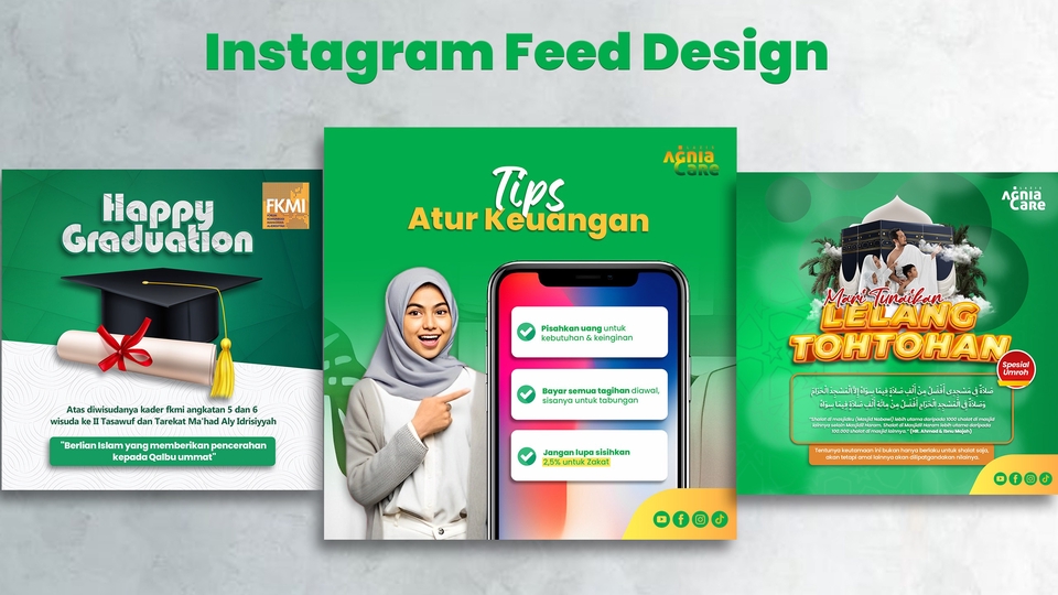 Paket Desain!! Design Feed Instagram, Typoghraphy design, dan banner ...