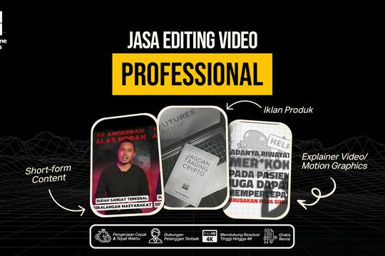 Jasa Editing Video Profesional (Vlog, Reels, Iklan, Cinematic dan lainnya)