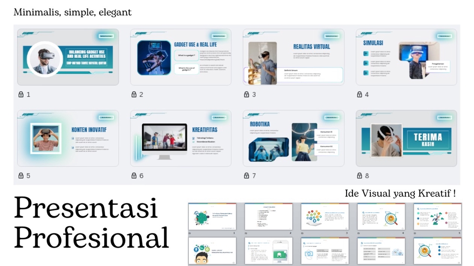 Desain Presentasi Profesional Profil Perusahaan/Pribadi