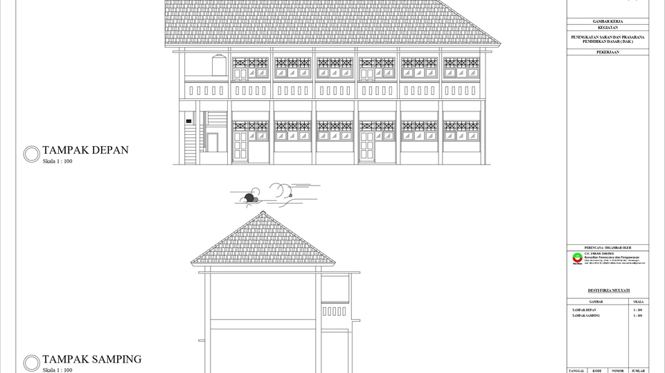 2D AutoCAD Drawing and Estimating Cost