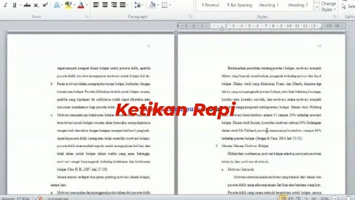 Jasa pengetikan Microsoft Word (Express/ sehari jadi)
