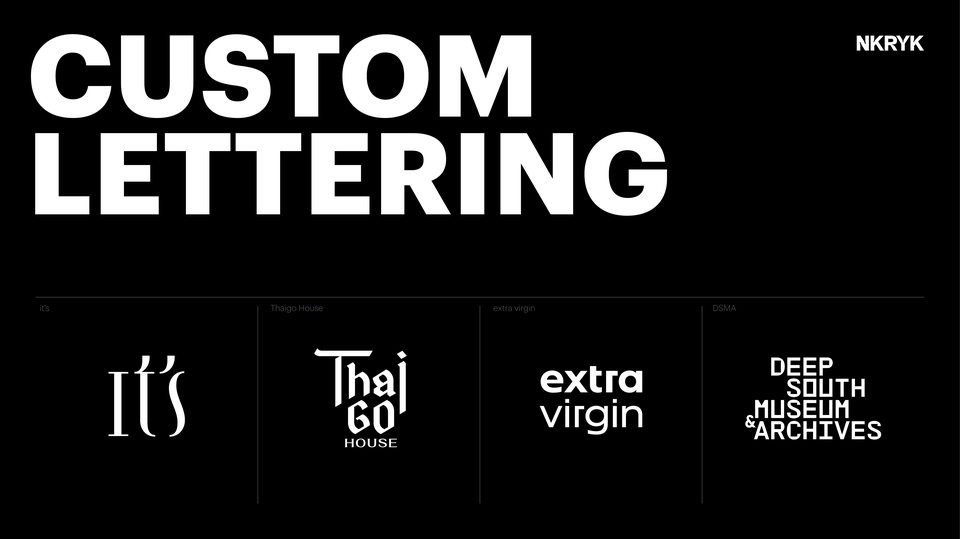 MODERN LOGOTYPE & LETTERFORM