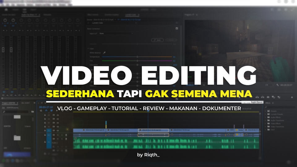Edit Video Sederhana untuk Konten Youtube dan Media Sosial