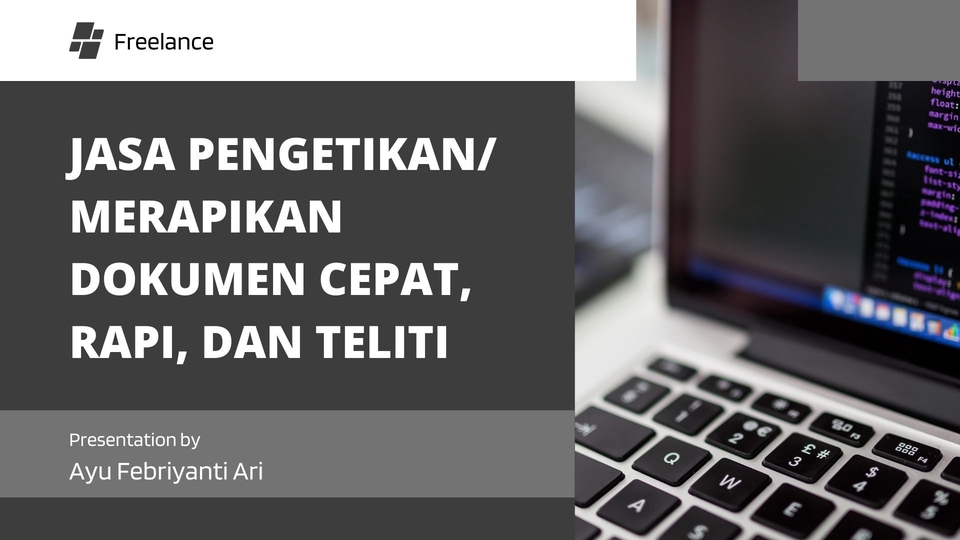 Jasa Pengetikan/Merapikan Dokumen Cepat, Rapi dan Teliti