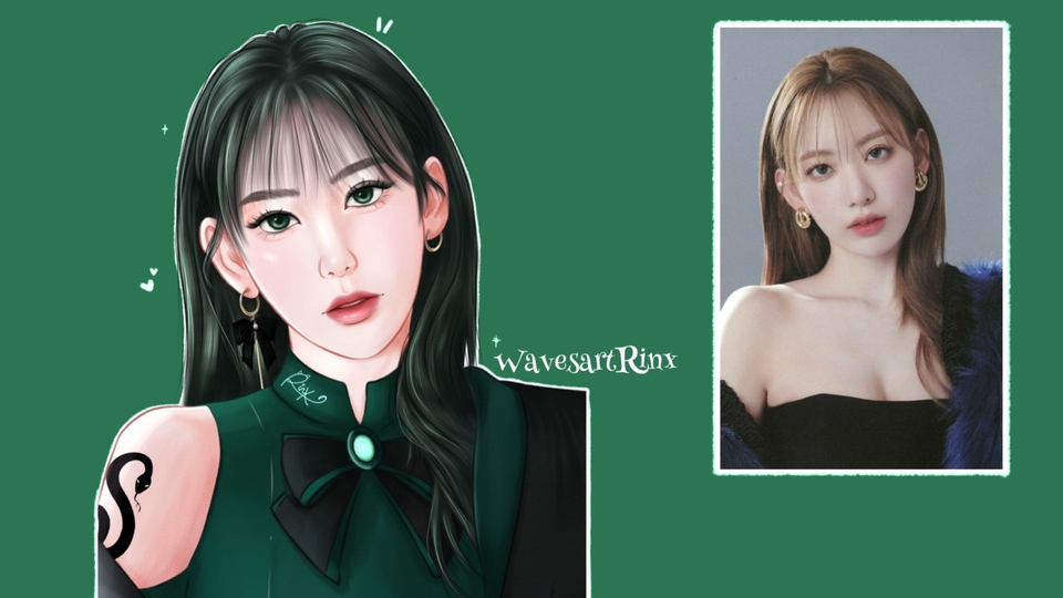 Jasa Portrait Digital Art Semi-Realistic, 1-3 hari jadi