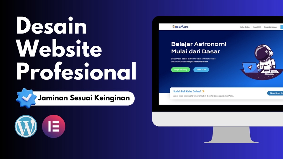 Jasa Buat dan Desain Website di Elementor WordPress + BONUS Copywriting!