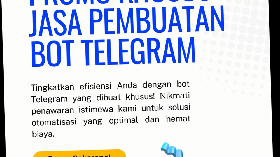 Jasa Pembuatan Bot Telegram Profesional