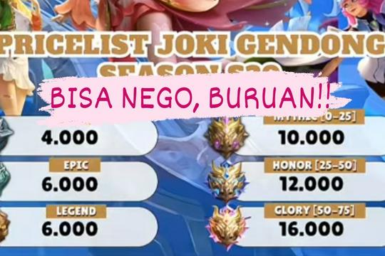 JOKI GAME MOBILE LEGENDS