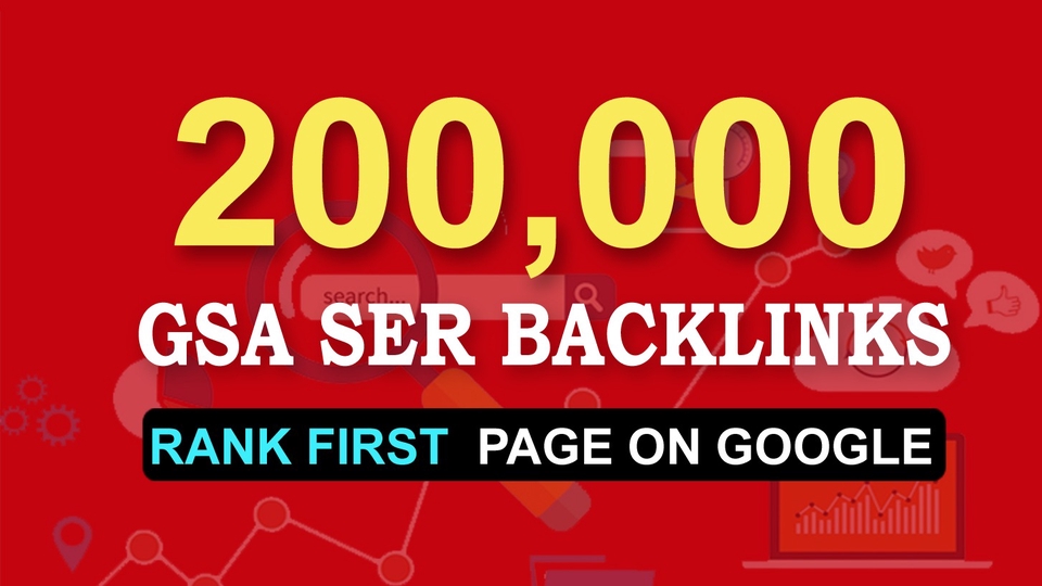 200.000 High Quality GSA Verified Backlinks SEO