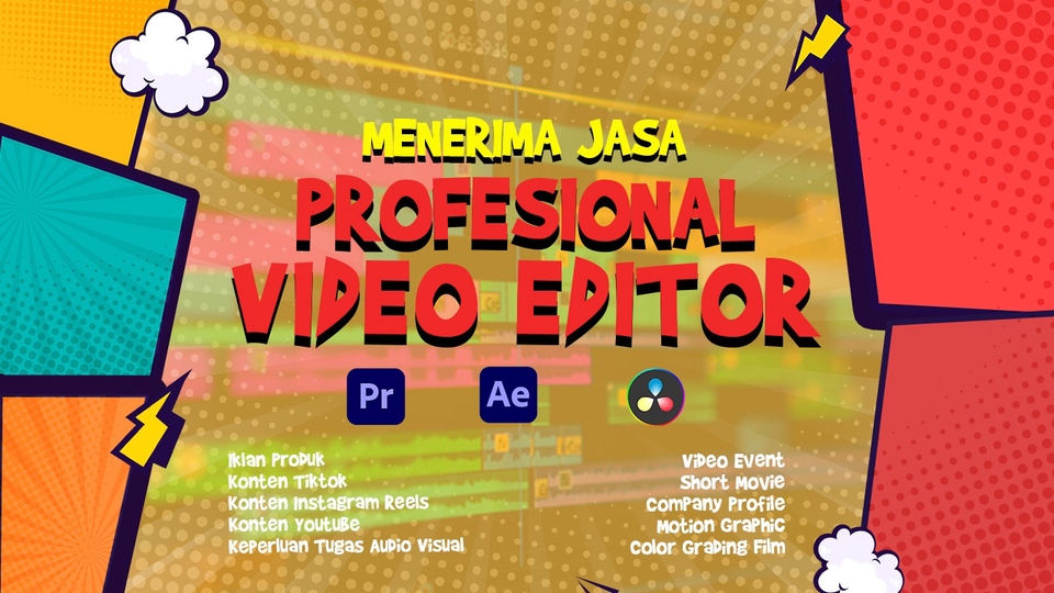 JASA EDITING VIDEO PROFESIONAL (CEPAT DAN BERKUALITAS)