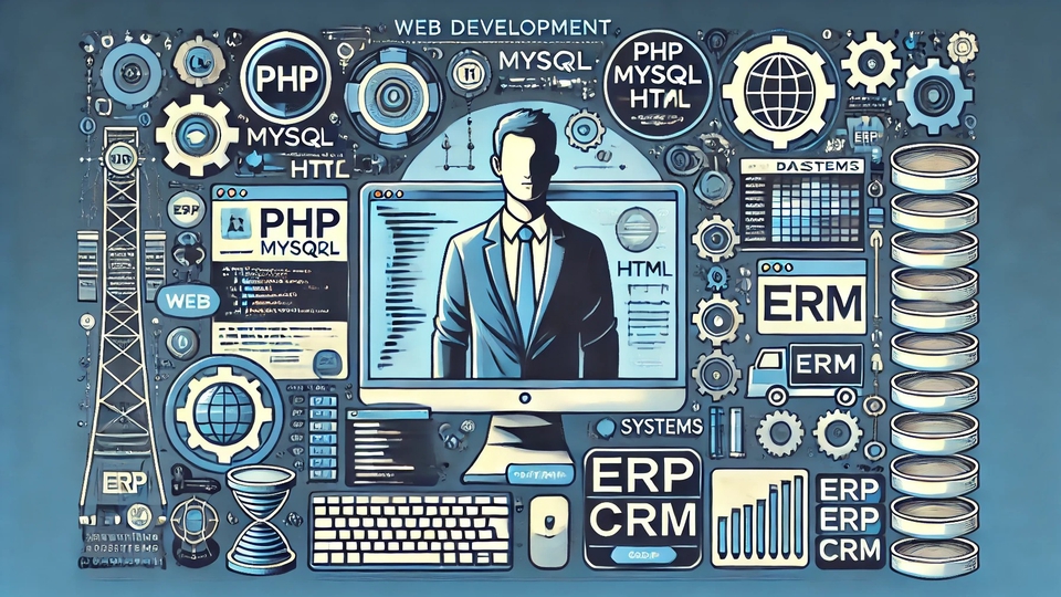 รับสร้างเว็บไซต์เเละระบบ ERP CRM POS ด้วย PHP HTML JS MySQL รองรับ SEO ให้บริการของคุณ