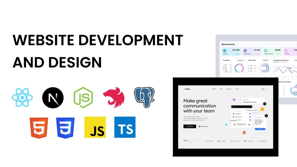 รับออกแบบพัฒนาเว็บไซต์ เว็บแอพ Website Web Application ด้วย Next.js, React, Node.js