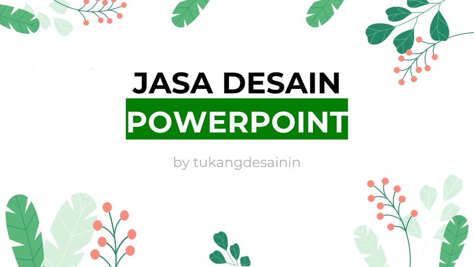 Jasa Desain PowerPoint PPT