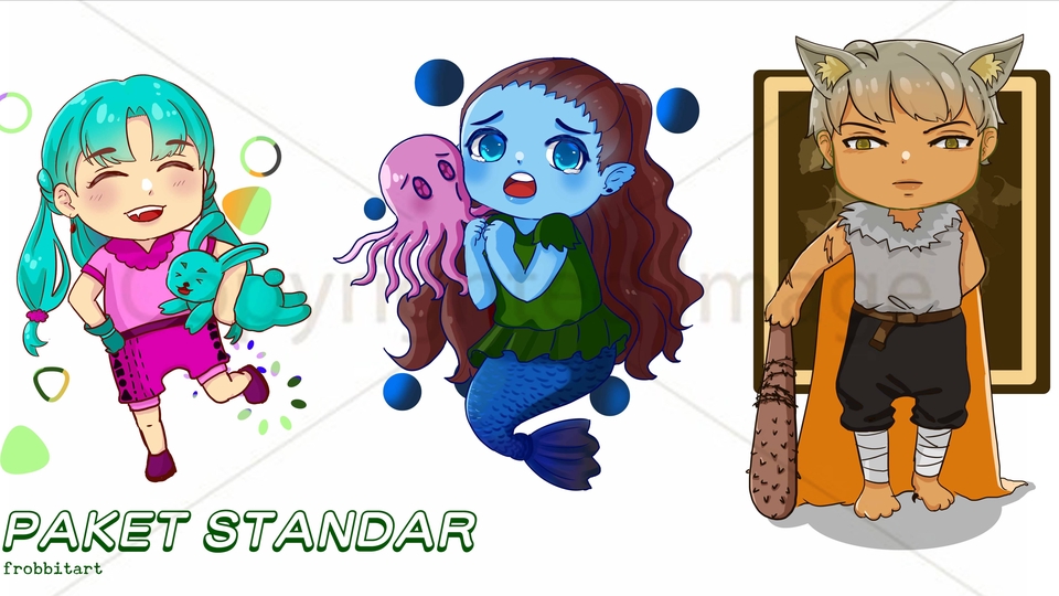 Gambar Chibi fanart anime, original character keren lucu dsb