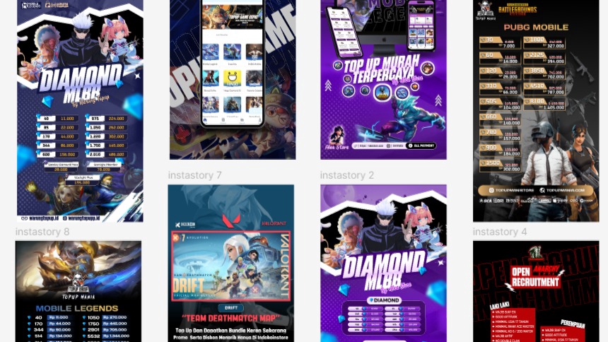 Design Story TopUp Game