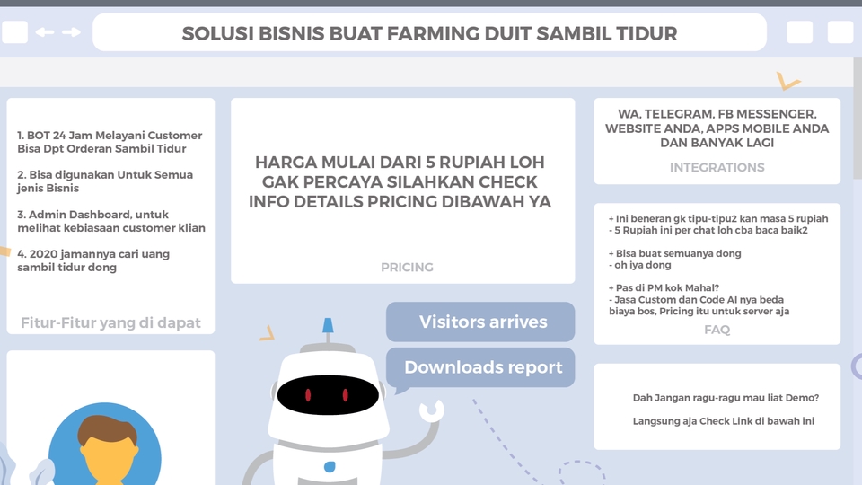 Proffesional Chat Bot Makers - Solusi Bebas Customer Services