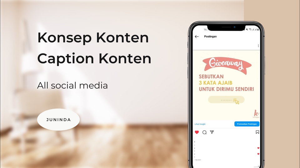 PEMBUATAN KONSEP KONTEN DAN CAPTION MEDIA SOSIAL 1 HARI JADI