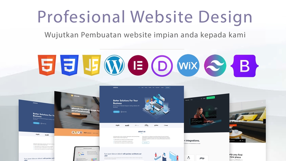 Pembutan Desain Web Profesional & Development Front-end menggunakan ...
