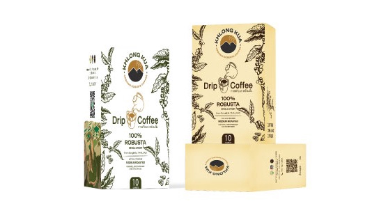 Drip coffee box packaging