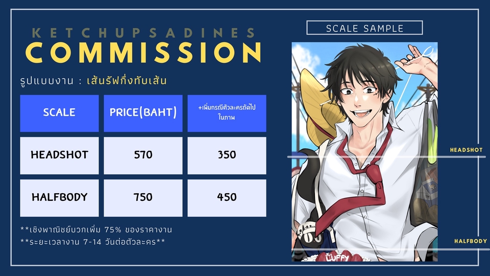 Commission รับวาด Fanart