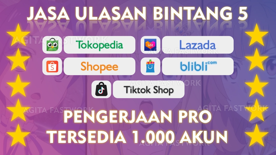 JASA ULASAN TOKO ONLINE / MARKETPLACE UNTUK SHOPEE - TOKOPEDIA - LAZADA - BLIBLI
