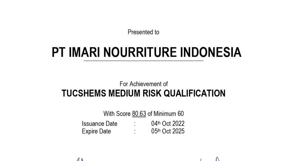 Konsultasi Food Safety dan QHSE, Pembuatan dokumen HACCP, dokumen CSMS